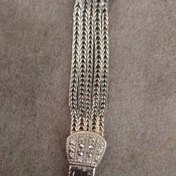 mayfair | Accessories | Art Deco Style Marcasite Bows Mayfair Quartz ...